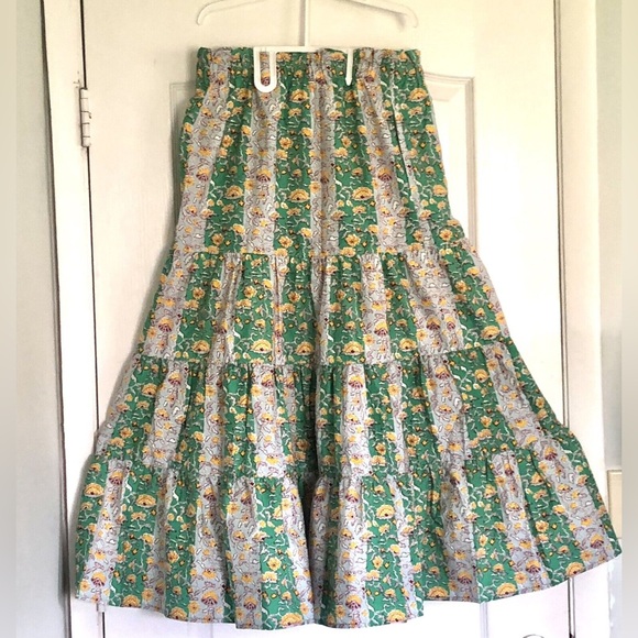 RHODE | Skirts | Rhodes Green And Yellow Skirt | Poshmark